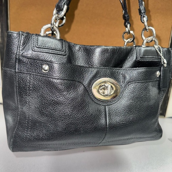 Coach | Bags | Coach Penelope Pebbled Leather Shoulder Bag Tote Satchel ...